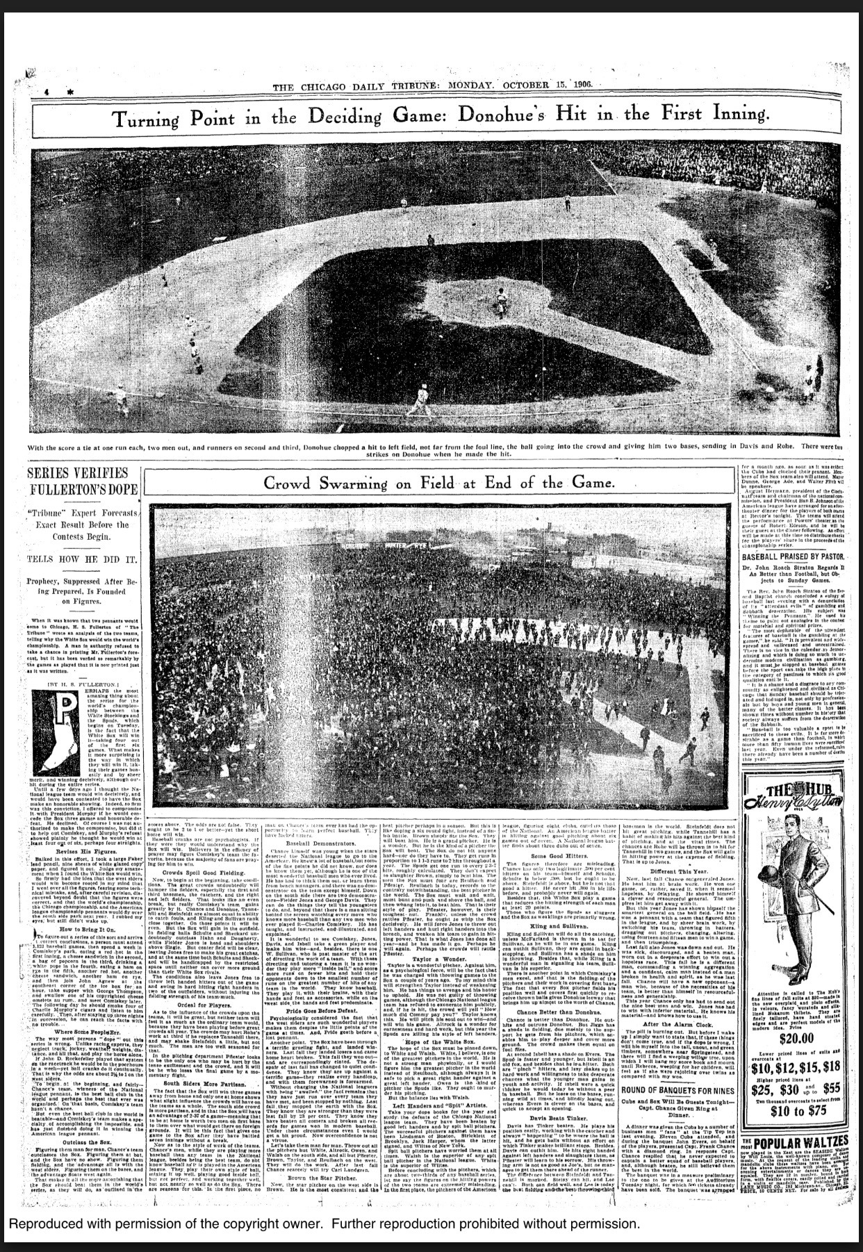The Golden Age of Chicago Baseball in an Era of Social Turmoil, 1901-1919