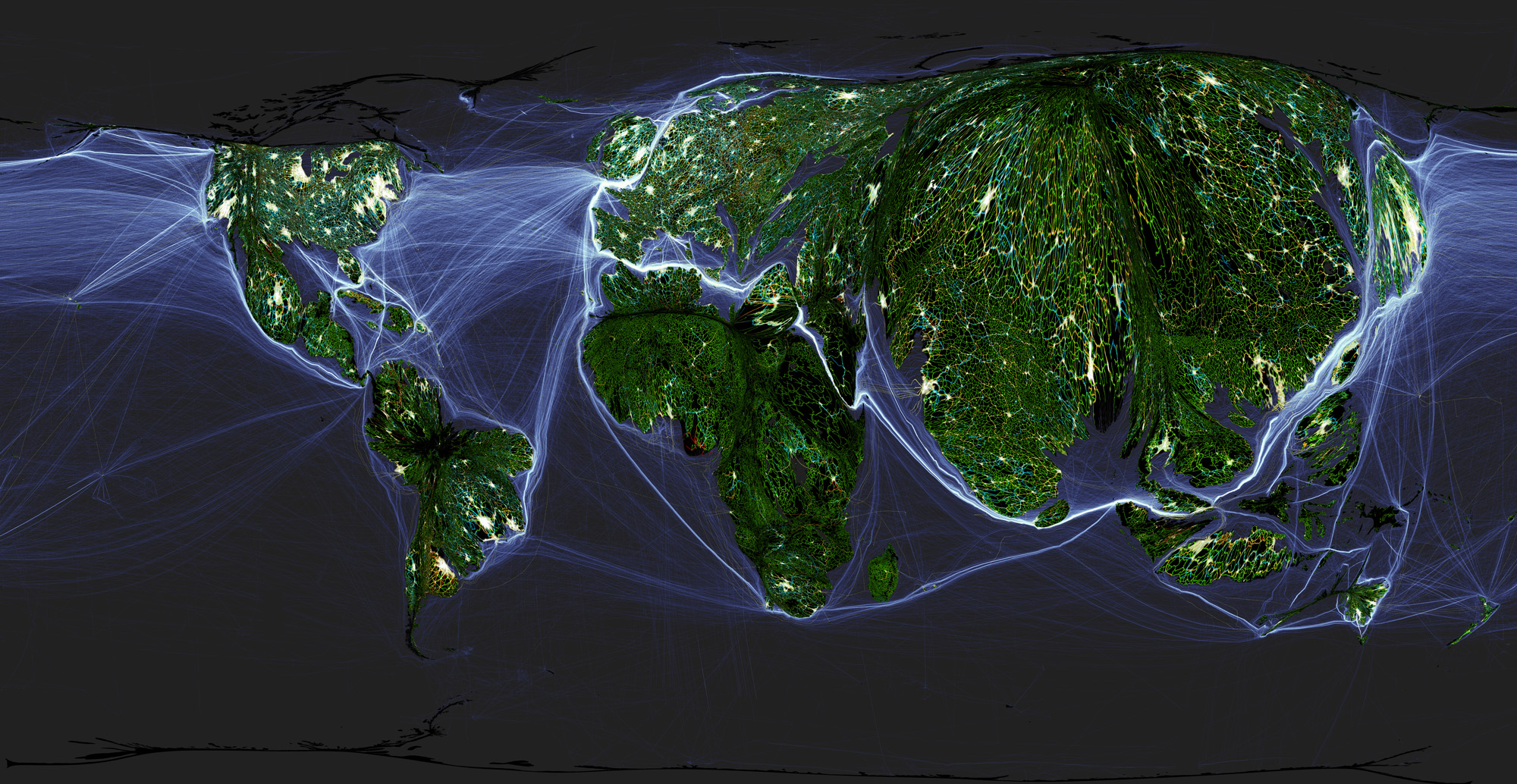 20th-Century World Map: Borders and Empires