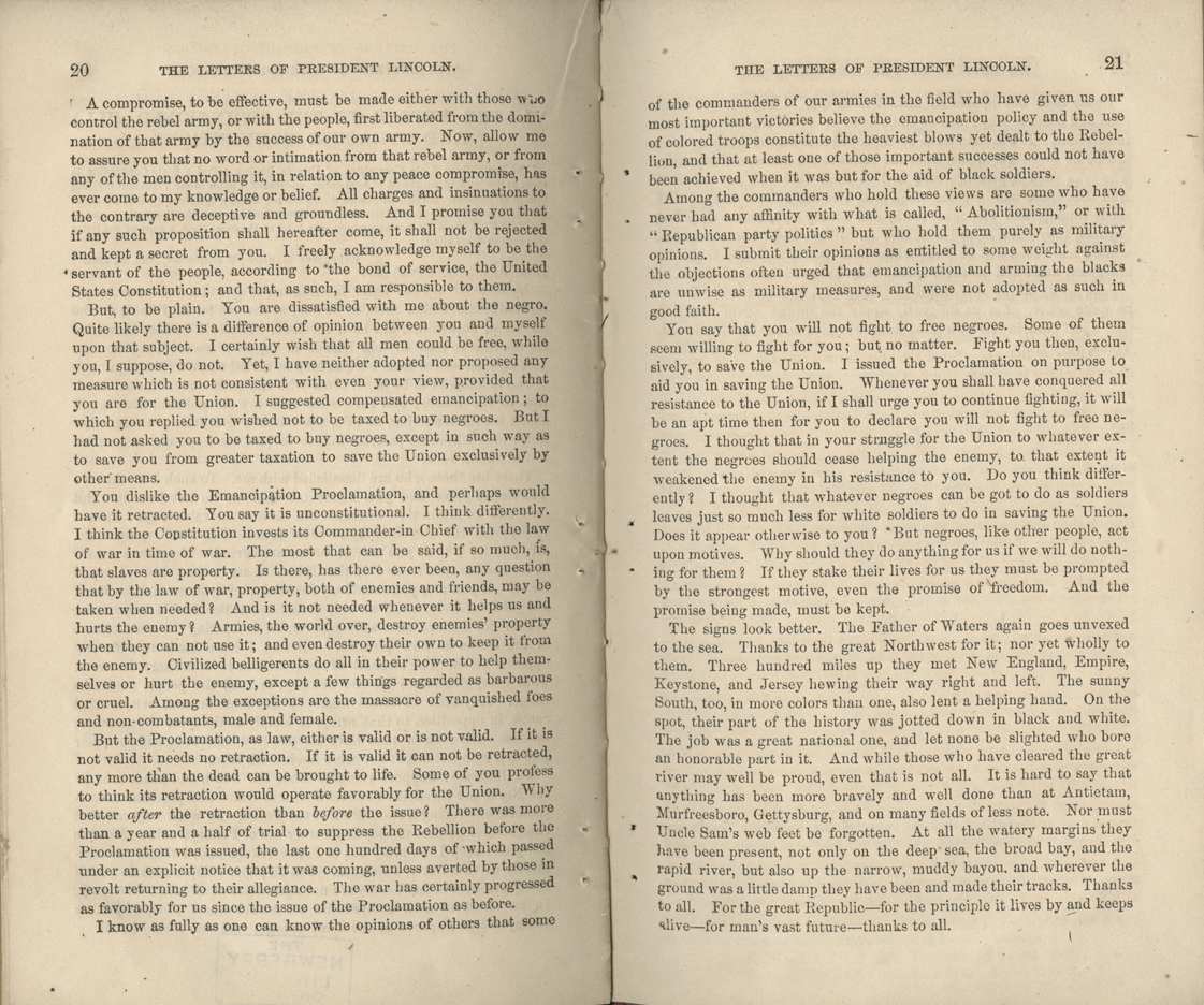 Lincoln, the North, and the Question of Emancipation