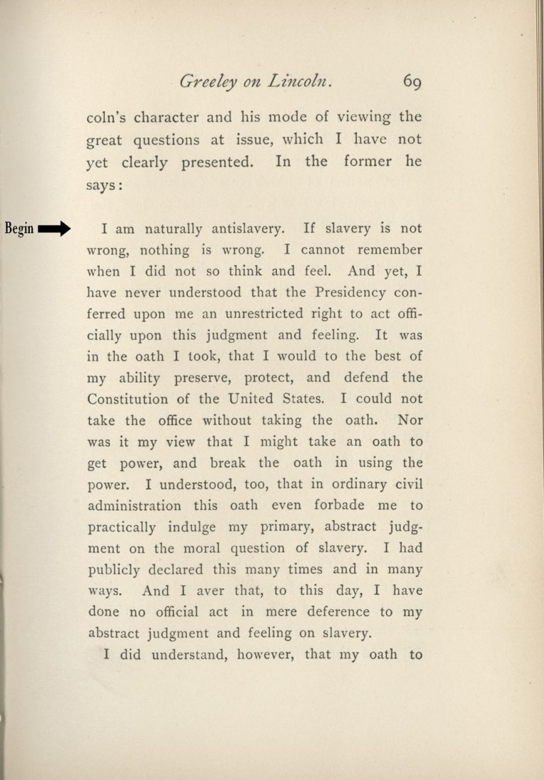 Lincoln, the North, and the Question of Emancipation