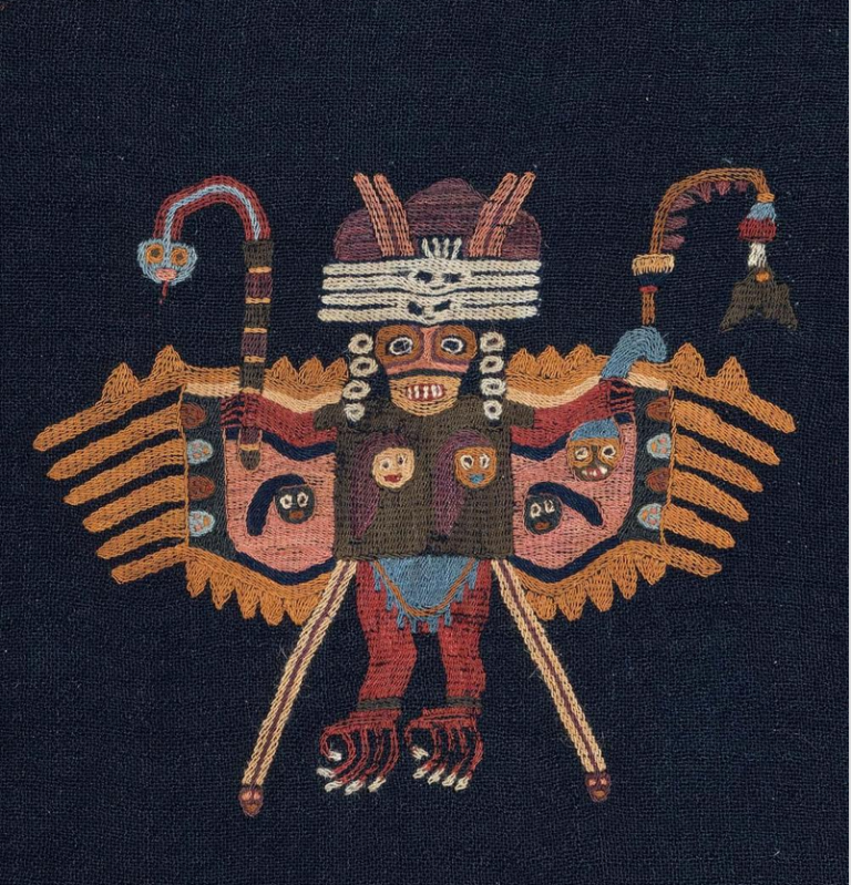 A Supernatural Paracan Bird Mantle from Ancient Peru