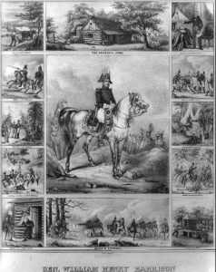 The Smashing of Van Buren by Harrison in the 1840 Presidential Election