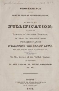 States vs. Feds: South Carolina, Tariffs, and the Nullification Crisis ...