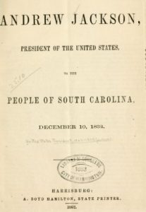States vs. Feds: South Carolina, Tariffs, and the Nullification Crisis ...